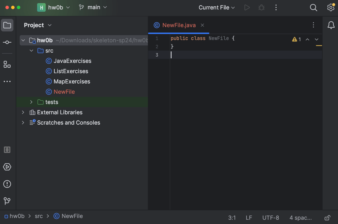 IntelliJ WTFS | CS 61B Fall 2024